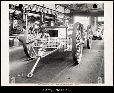 Vickers assembly of 8' howitzer platform wagon , Armories, Ordnance ...