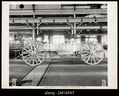 Vickers assembly of 8' howitzer platform wagon , Armories, Ordnance ...