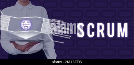 Conceptual display Scrum, Concept meaning handwriting as distinct from ...