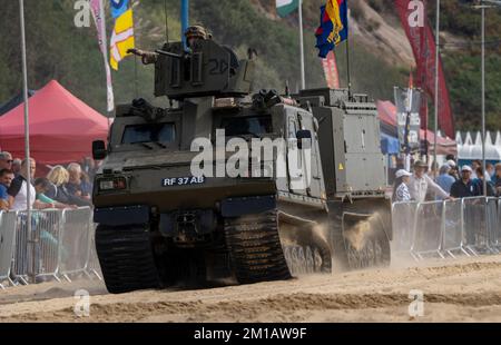 British Army Viking BVS10 Amphibious Armoured All-Terrain Vehicle Stock ...