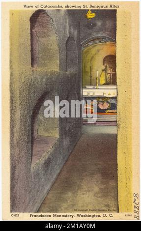 View of Catacombs, showing St. Benignus Altar, Franciscan Monastery ...
