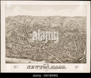 Map of the city of Newton, and surroundings, Mass , Newton Mass., Maps ...