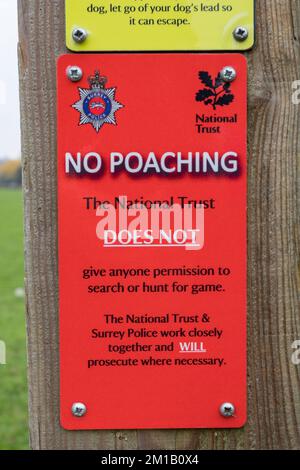 Runnymede The National Trust sign Surrey England UK Stock Photo - Alamy