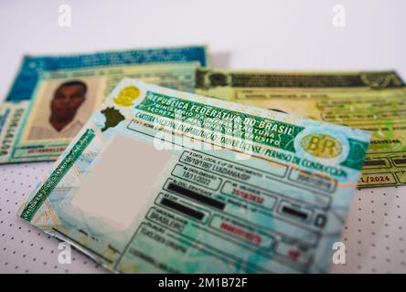 Brazil. 11th Dec, 2022. In this photo illustration, a hand holds the ...