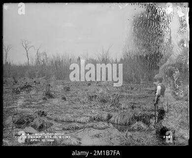 Wachusett Aqueduct, Crane Swamp before improvement, station 31, A Line ...
