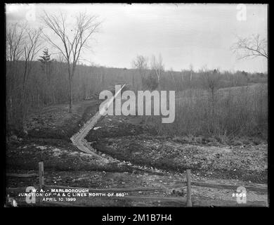 Wachusett Aqueduct, Crane Swamp, drainage ditch, A Line north of 560 ...