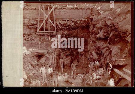 Wachusett Dam, excavation for cut-off, west side, Clinton, Mass., Feb ...