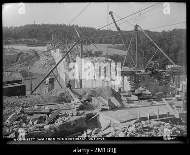 Wachusett Dam, from the southeast, Clinton, Mass., Nov. 1, 1904 ...