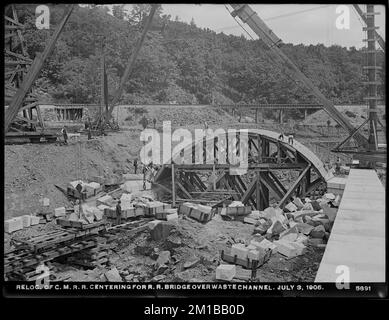 Wachusett Dam, relocation Central Massachusetts Railroad, railroad ...