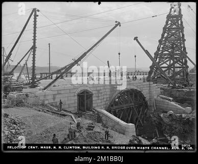 Wachusett Dam, relocation Central Massachusetts Railroad, railroad ...