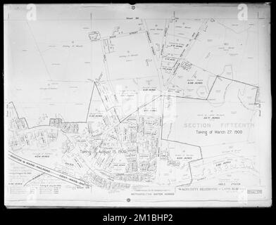 Wachusett Reservoir, plan of Wachusett Reservoir, Mass., ca. 1905 ...