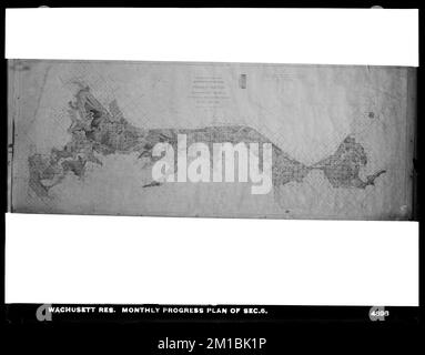 Wachusett Reservoir, plan of North Dike, engineering plan, Mass., ca ...