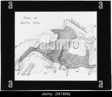 Wachusett Reservoir, plan of Wachusett Reservoir, Mass., ca. 1905 ...