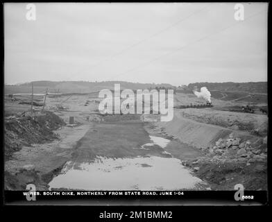 Wachusett Reservoir, South Dike, northerly from station 14, Boylston ...