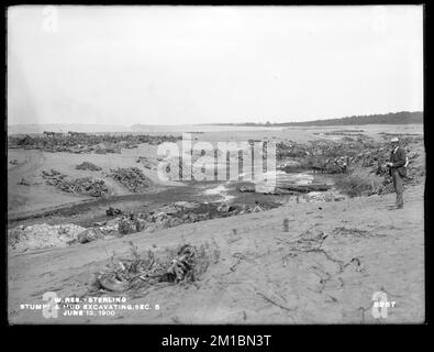 Wachusett Reservoir, stumps and muck excavation, Section 5, Sterling ...
