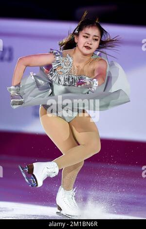 Rinka Watanabe of Japan performs in the Women, Short Program at the ...