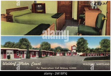 Waldorf Motor Court, Waldorf, Maryland , Motels, Tichnor Brothers ...