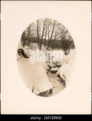 Ward's Brook , Winter, Snow, Streams. Leon Abdalian Collection Stock ...