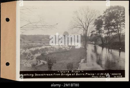 Ware River, looking downstream from the north end of the South Street ...