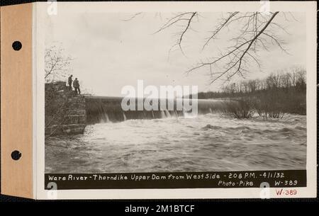Thorndike Upper Dam from west side, Ware River, Palmer, Mass., 1:20 PM ...
