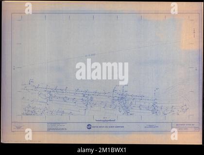 Wastewater system map, Boston proper, sheet no. 21h , Sewerage ...