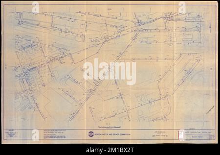 Water distribution system map, Boston proper, sheet no. 21h , Sewerage ...