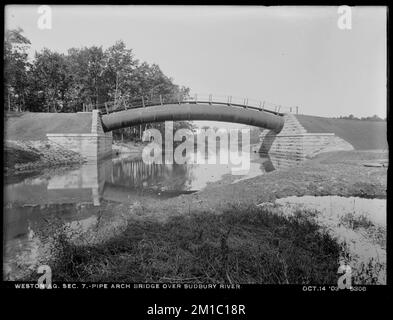 Weston Aqueduct, Section 7, Pipe Arch Bridge over Sudbury River ...