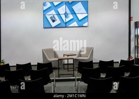 empty forum auditorium business conference, empty seats and seats ...