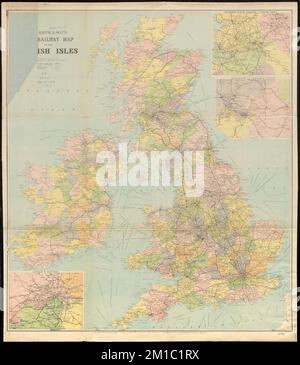 Railway map of the British Isles , Railroads, British Isles, Maps ...
