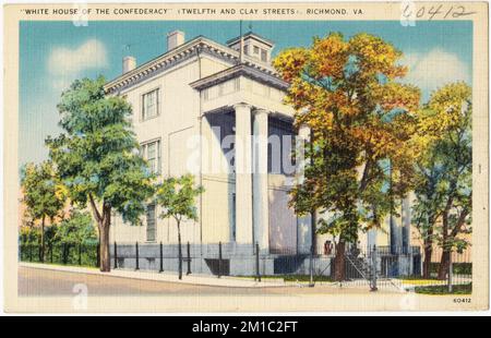 'White House of the Confederacy' (Twelfth and Clay streets), Richmond ...