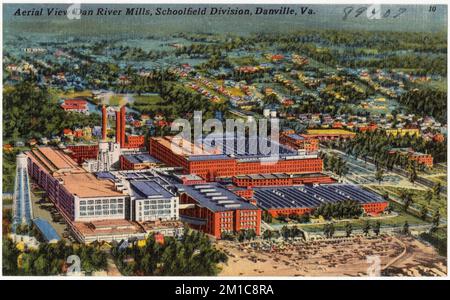 Aerial view Dan River Mills, Schoolfield Division, Danville, Va ...
