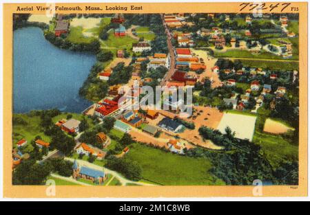 Aerial view, Falmouth, Mass., looking west , Cities & towns, Tichnor ...