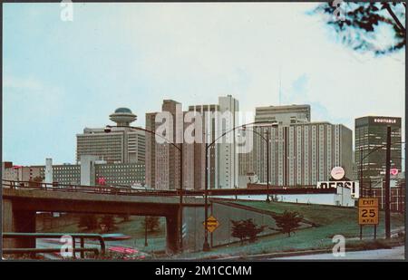 Atlanta, Georgia , Cities & towns, Skyscrapers, Tichnor Brothers ...