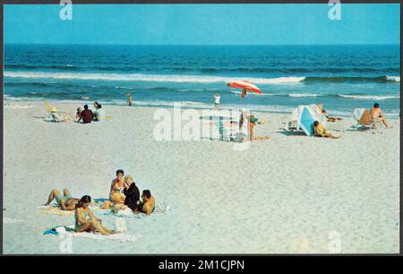 Beach scene , Beaches, Tichnor Brothers Collection, postcards of the ...