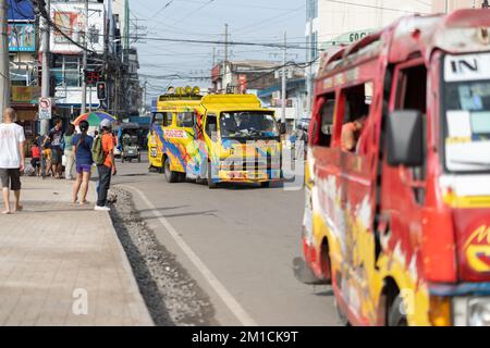 Colourful Public Transport In Cebu City, Cebu, The Philippines Stock ...