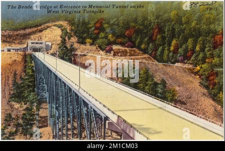 The Bender Bridge at entrance to Memorial Tunnel on the West Virginia ...