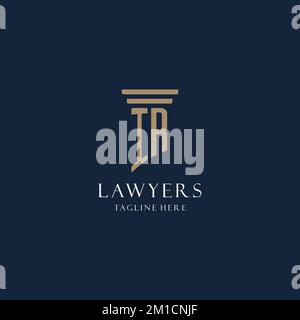IR monogram initials design for law firm, lawyer, law office with ...
