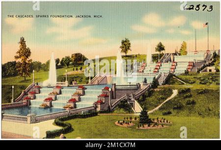 The Cascades, Sparks Foundation, Jackson, Mich. , Parks, Waterfalls ...