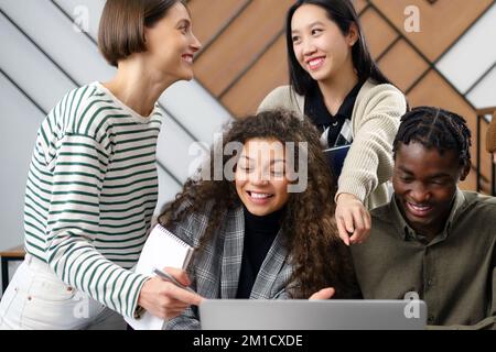 multicultural business team discussing new ideas . close-up Stock Photo ...