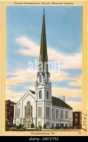 Central Presbyterian Church, Chambersburg, Pa. , Churches, Tichnor ...