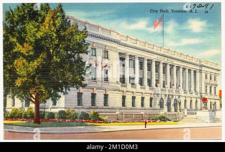 City Hall, Trenton, N. J. , City & town halls, Tichnor Brothers ...