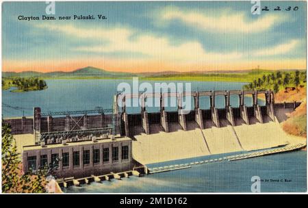 Clayton Dam, near Pulaski, Va. , Dams, Tichnor Brothers Collection ...