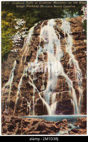 Crabtree Falls at Crabtree Meadows on the Blue Ridge Parkway, Western ...