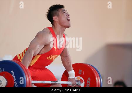 Bogota, Colombia. 11th Dec, 2022. Liu Huanhua of China celebrates ...