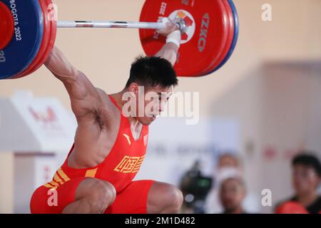 Bogota, Colombia. 11th Dec, 2022. Liu Huanhua of China celebrates ...