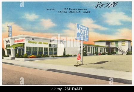 Dawn Motel, Located: 1657 Ocean Avenue, Santa Monica, Calif. , Motels ...