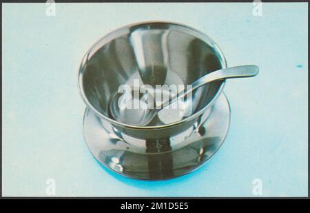 A dish on a tray with a ladle inside , Tableware, Tichnor Brothers ...