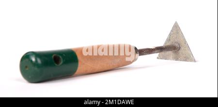 Triangular Paint Scraper knife, isolated on white Stock Photo - Alamy