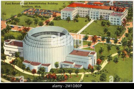 Ford Rotunda and administration building, Dearborn, Mich. , Tichnor ...