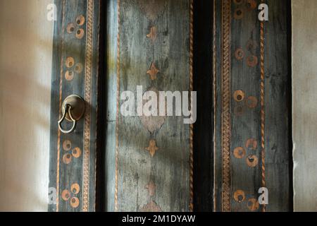 Floral art pattern example on wood of the Ottoman time Stock Photo - Alamy